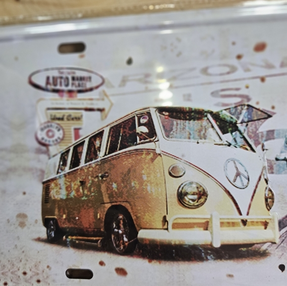 Other | Route 66 Retro Vw Bus And Bug License Plate Or Wall Hanging Nwt ...
